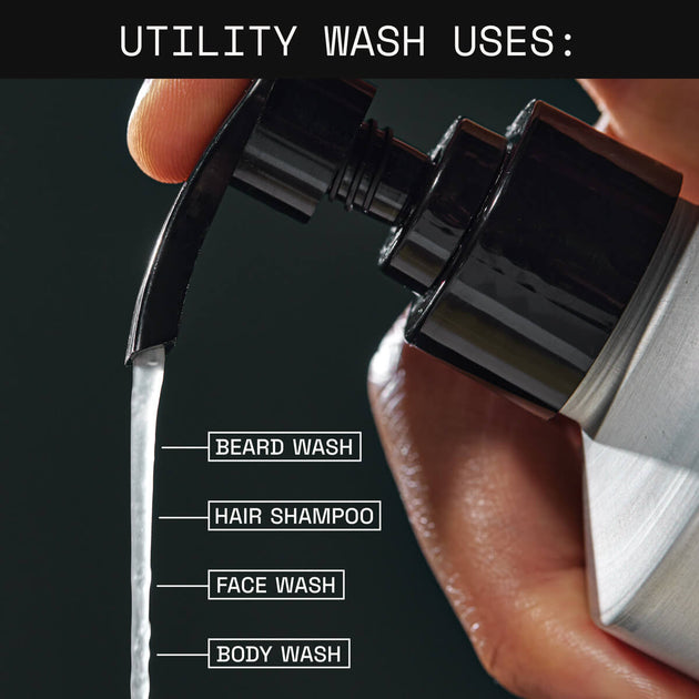 Temple Smoke Utility Beard Wash, Shampoo, Body Wash, and Face Wash ...